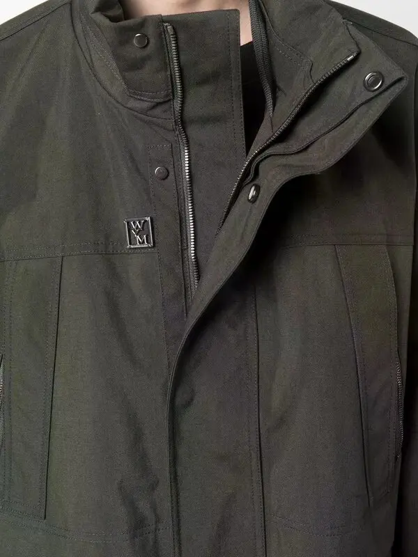 WOOYOUNGMI Logo-plaque Zip-up Coat