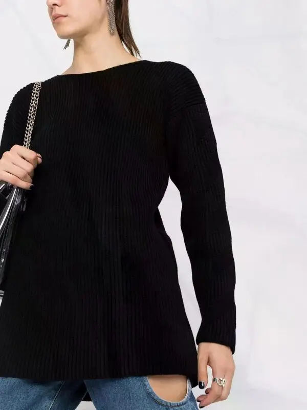 Off-White Ribbed-knit Wool Jumper