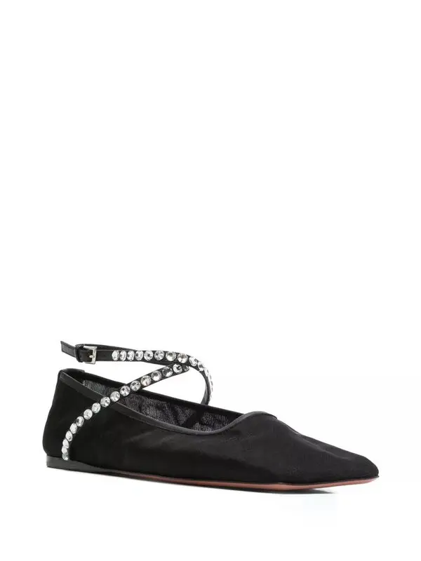 Amina Muaddi Ane Ballet Flats