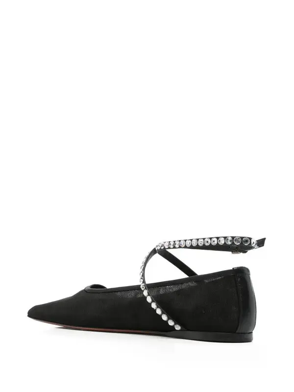 Amina Muaddi Ane Ballet Flats