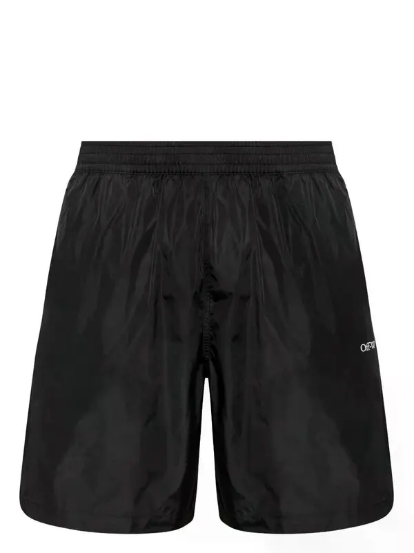 Off-White Logo-print Swim Shorts