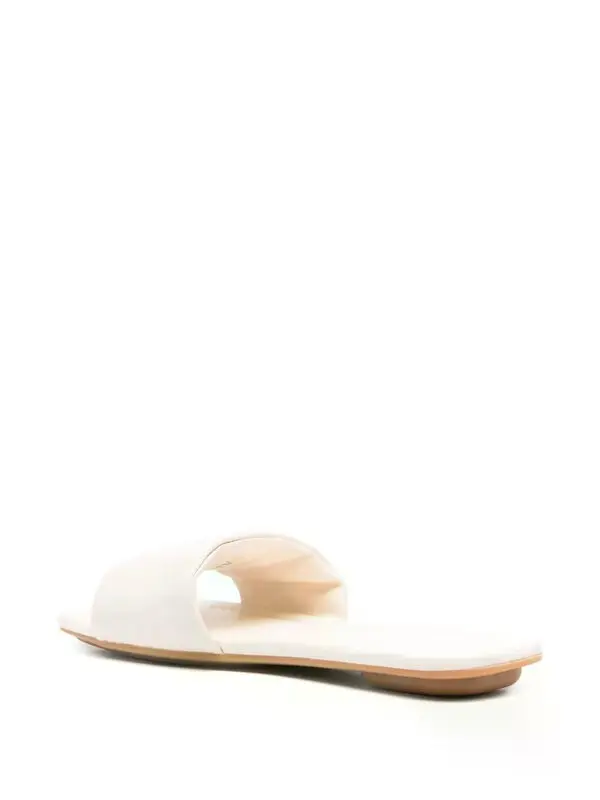 Hogan Leather Slides - Neutrals