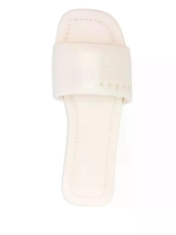 Hogan Leather Slides - Neutrals