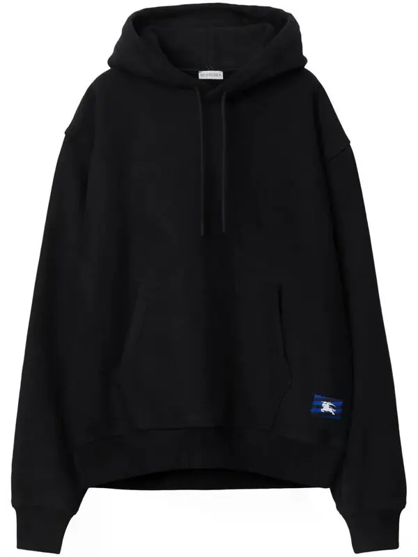 Burberry Equestrian Knight Appliqué Cotton Hoodie