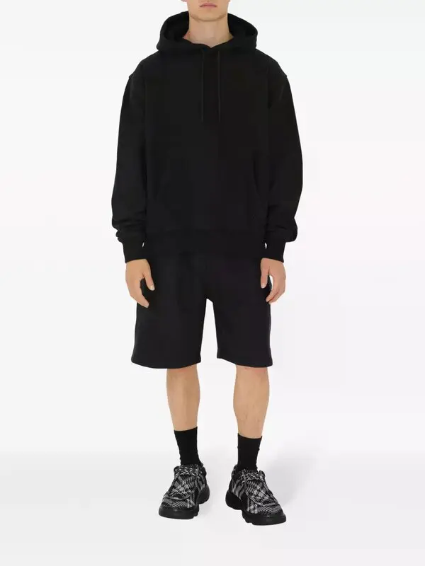 Burberry Equestrian Knight Appliqué Cotton Hoodie
