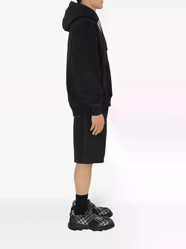Burberry Equestrian Knight Appliqué Cotton Hoodie
