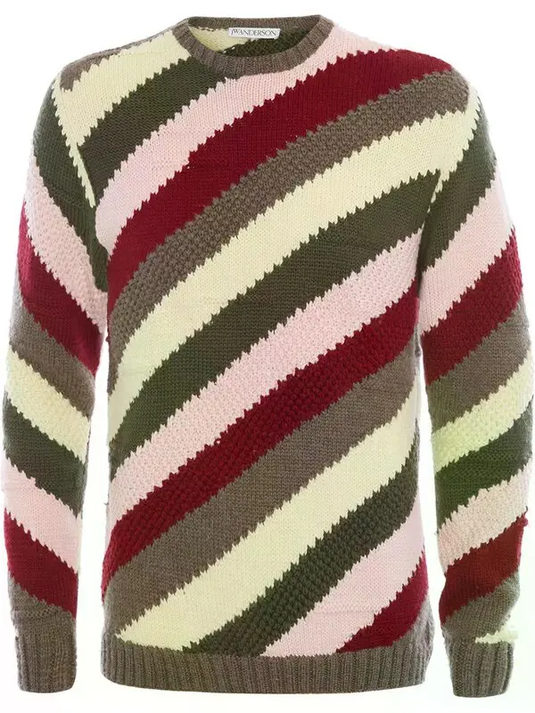 JW Anderson Chunky Stripe Crew Neck Jumper