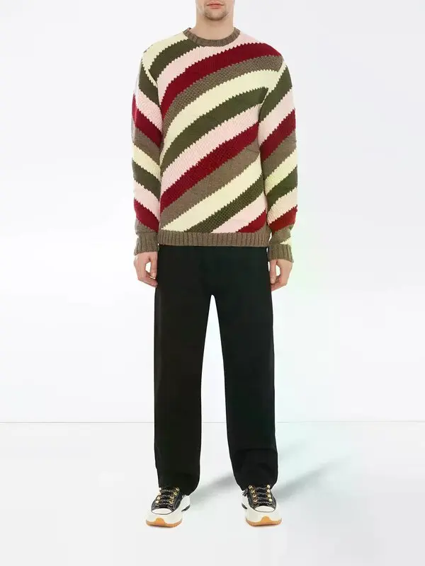 JW Anderson Chunky Stripe Crew Neck Jumper