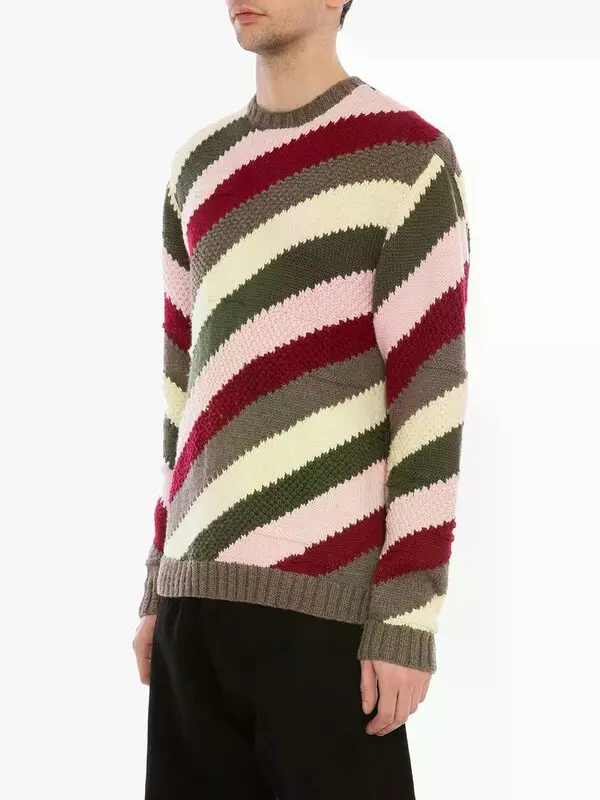 JW Anderson Chunky Stripe Crew Neck Jumper
