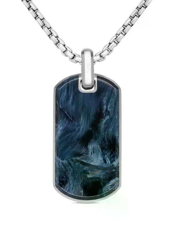 David Yurman Sterling Pietersite Tag - Silver