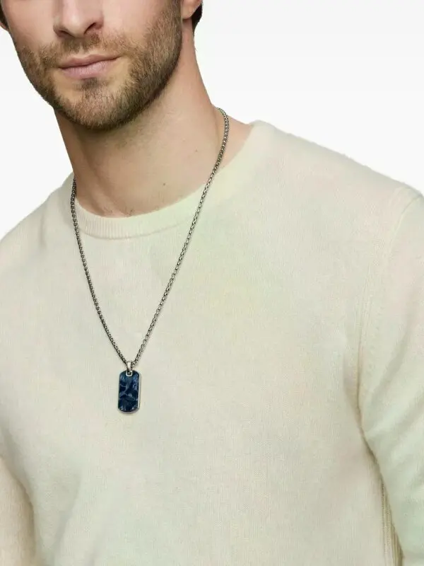David Yurman Sterling Pietersite Tag