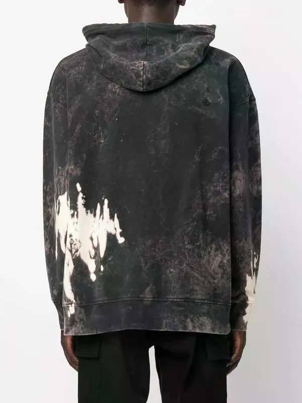 Dsquared2 Reverse Logo-print Bleached Hoodie
