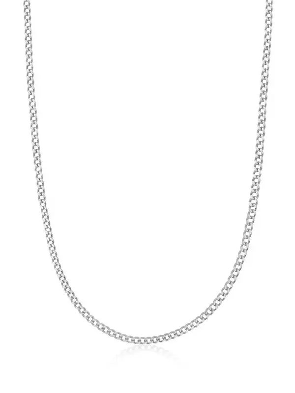 NIALAYA JEWELRY Cuban-link Chain Necklace - Silver
