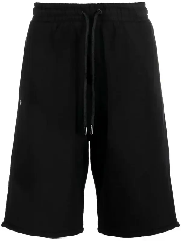 Off-White Organic Cotton Track Shorts - Black