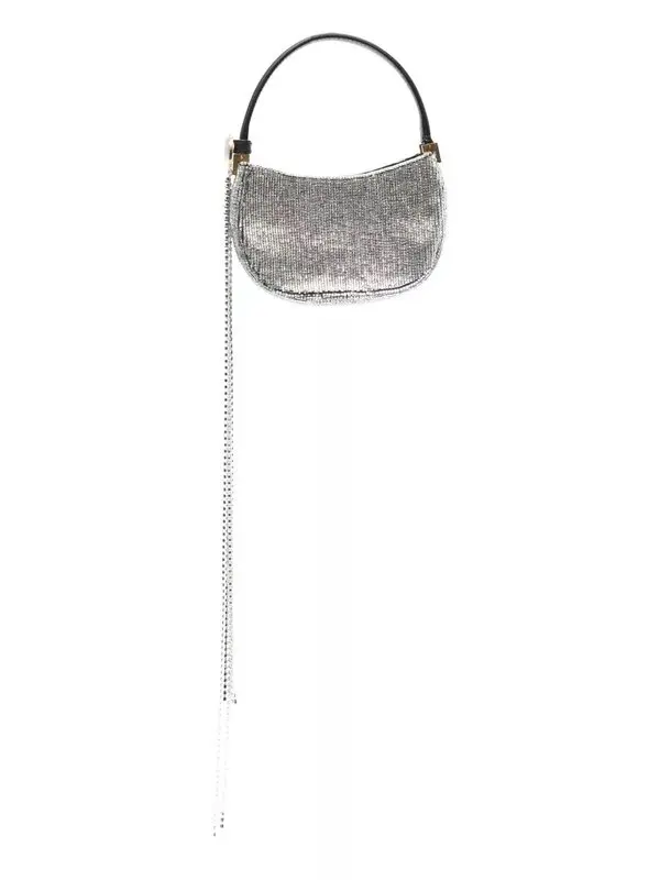 Magda Butrym Micro Vesna Embellished Clutch Bag - Silver