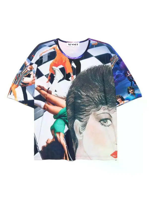 Sunnei Over T-shirt - Blue