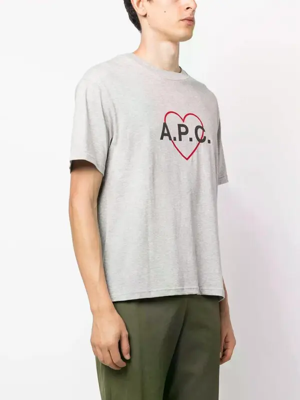 A.p.c. Heart Logo Cotton T-shirt