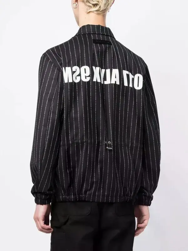 1017 Alyx 9sm Logo-stripe Virgin-wool Jacket