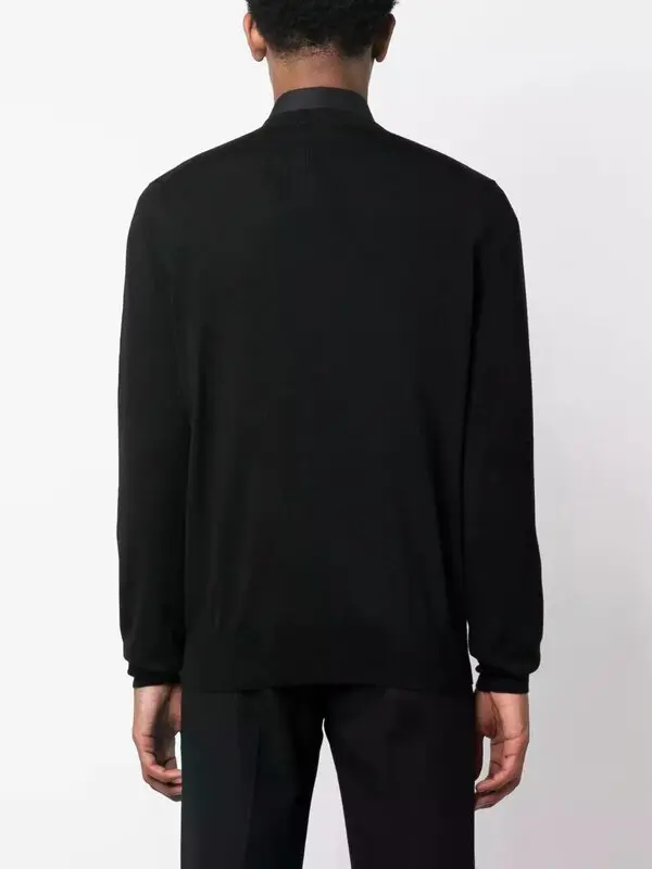 Alexander McQueen Beaded Floral Motif Wool Jumper