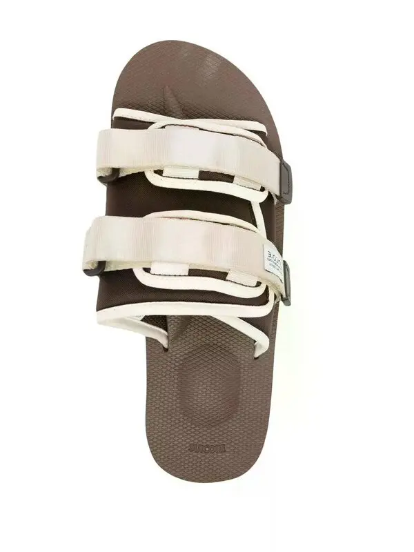 Suicoke Moto-po Touch-strap Sandals - Brown