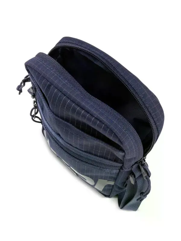 Supreme Logo-print Grid-pattern Shoulder Bag