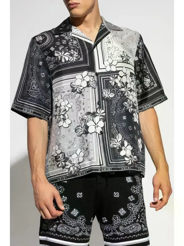 Amiri Floral-print Silk Shirt