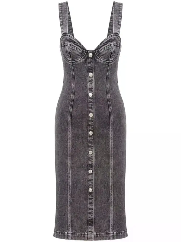 Moschino Denim Midi Dress - Grey