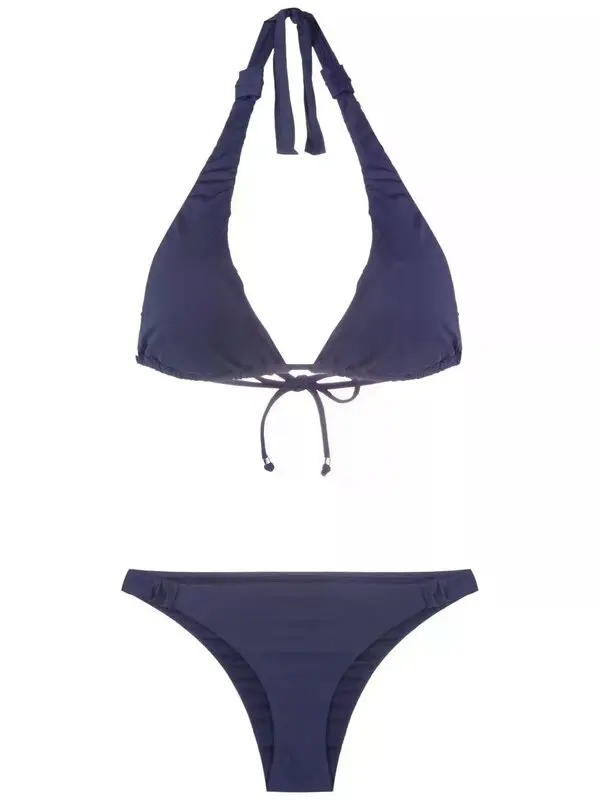 AMIR SLAMA Halterneck Bikini Set - Blue