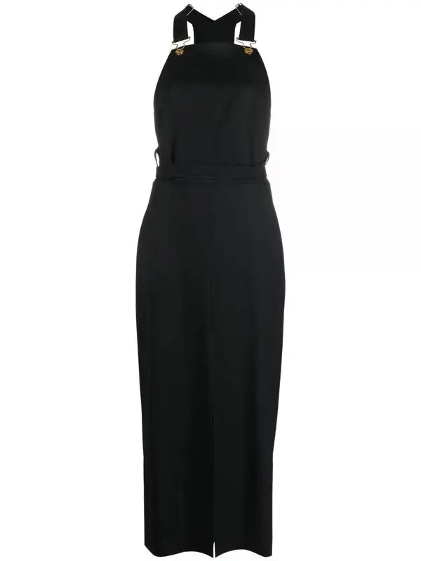 PATOU Virgin Wool-blend Pinafore Dress - Black