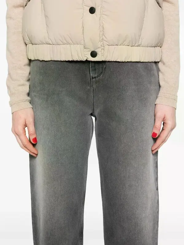 Moncler Cropped High-rise Jeans