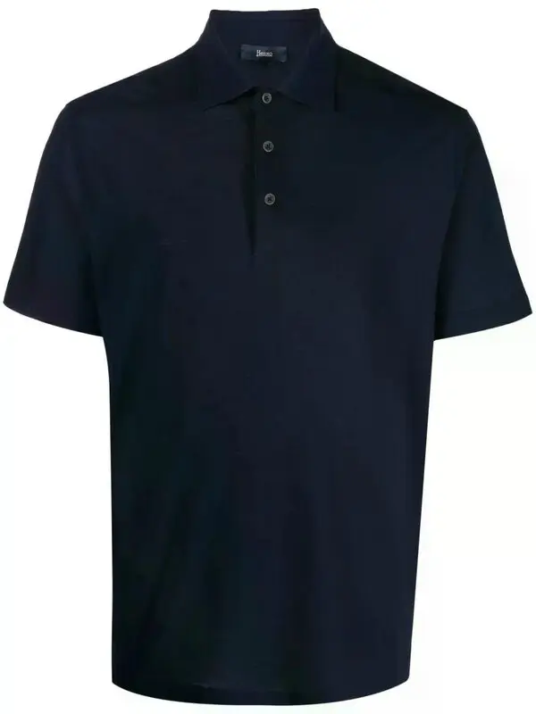 Herno Cotton Polo Shirt - Blue