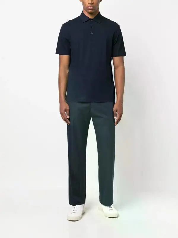 Herno Cotton Polo Shirt - Blue