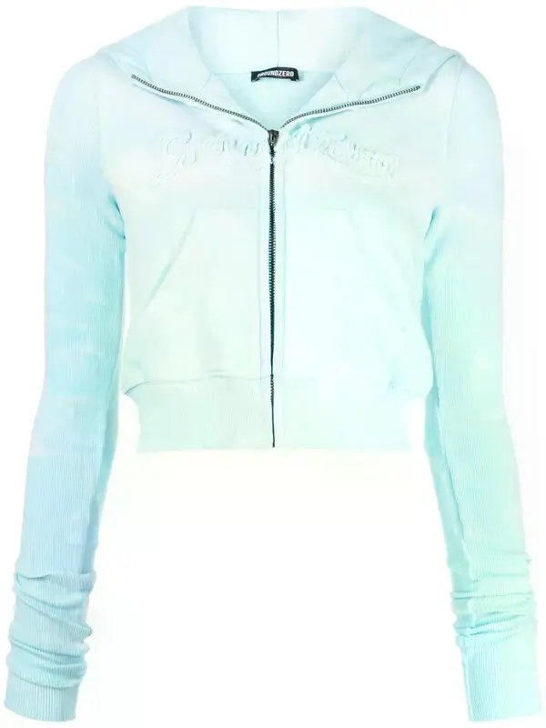 GROUND ZERO Tie-dye Print Cotton Jacket - Blue