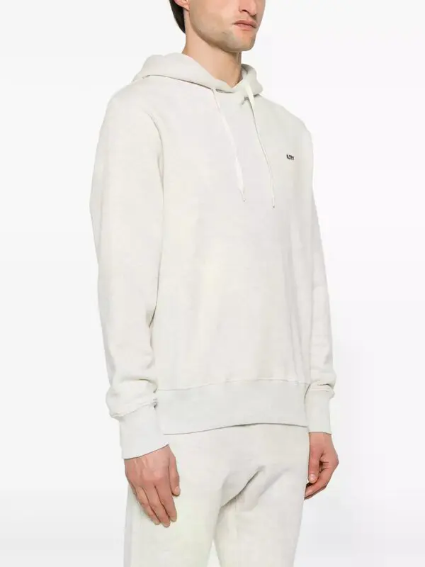 AUTRY Embroidered-logo Hoodie - Grey