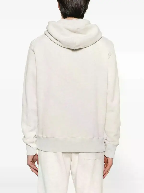 AUTRY Embroidered-logo Hoodie - Grey