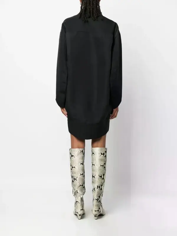 Khaite The Kal Faille Mini Shirtdress