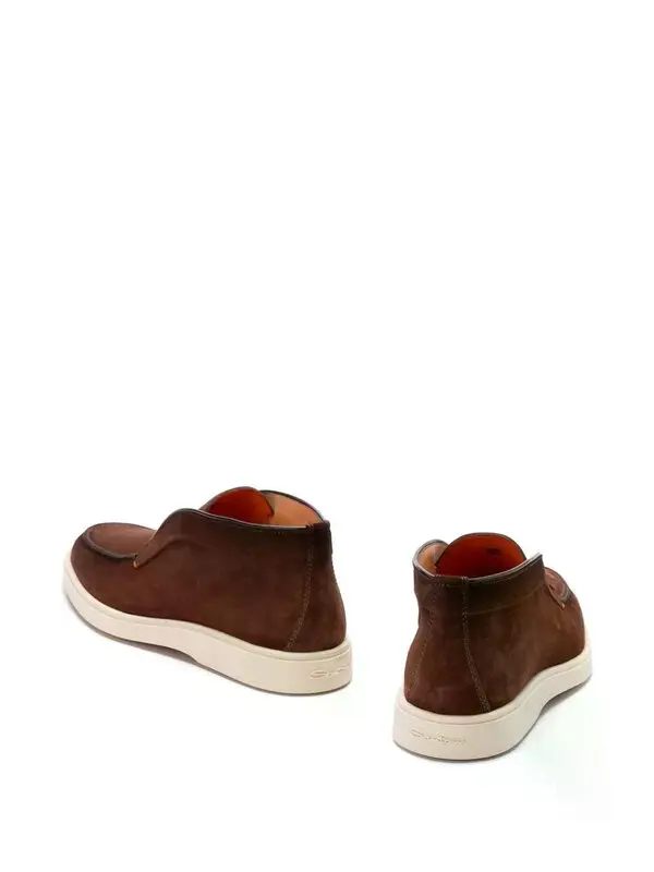 Santoni Suede Desert Boots - Brown