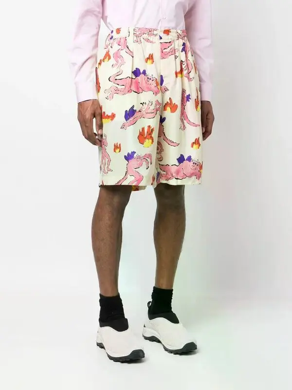 Marni Graphic-print Bermuda Shorts