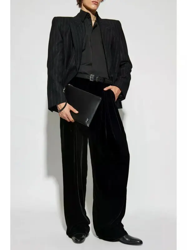 Saint Laurent Cotton Poplin Shirt - Black