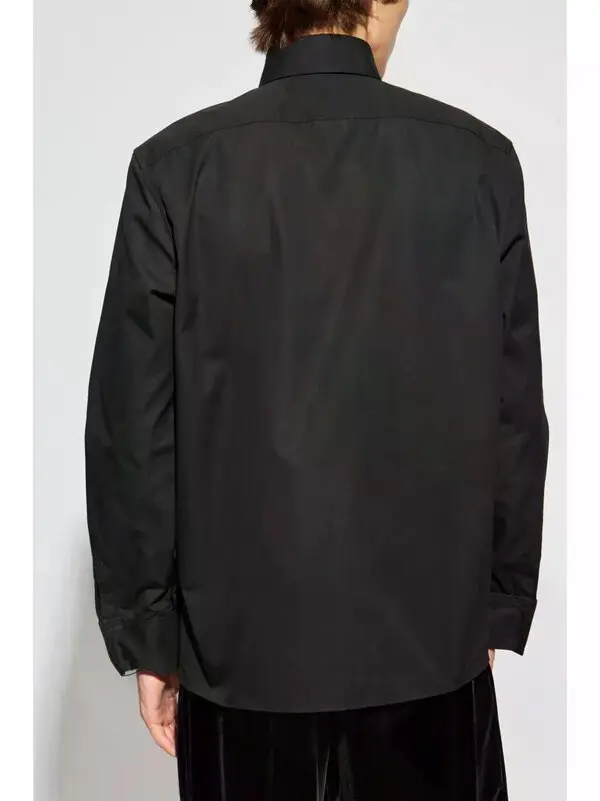 Saint Laurent Cotton Poplin Shirt - Black