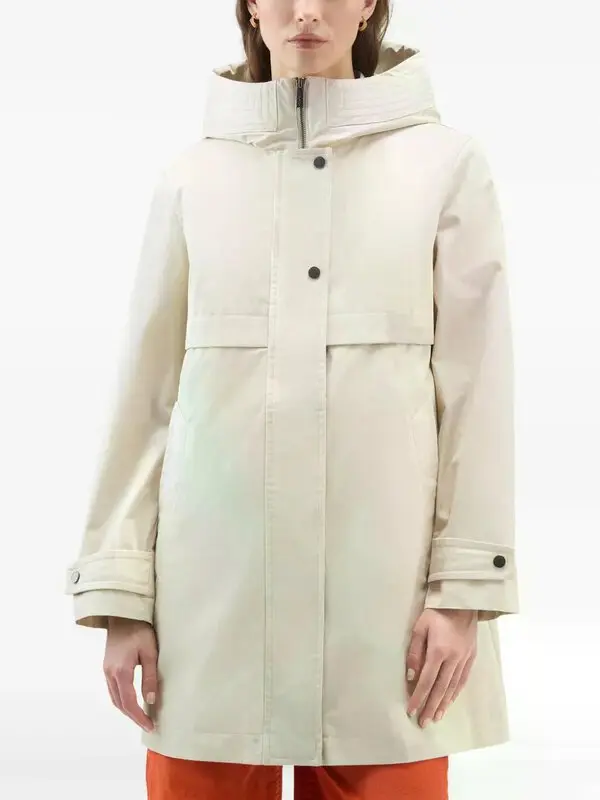 Woolrich Hooded Cotton Parka Coat