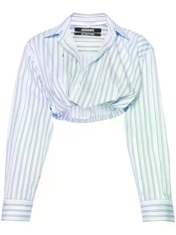 Jacquemus La Chemise Bahia Striped Shirt - Blue