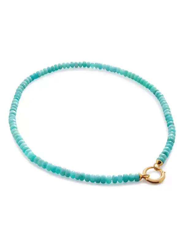 Monica Vinader Kissing Moon Amazonite Capture Necklace - Blue