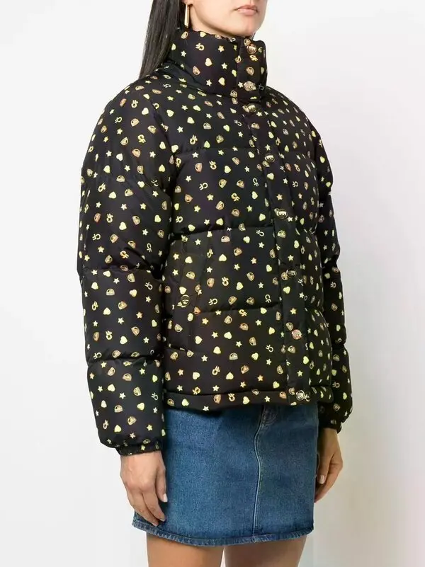 CHIARA FERRAGNI Logo Print Puffer Jacket