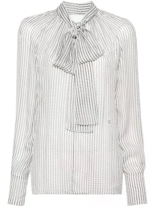 Givenchy Polka-dot Silk Blouse