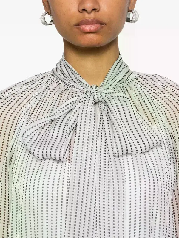 Givenchy Polka-dot Silk Blouse