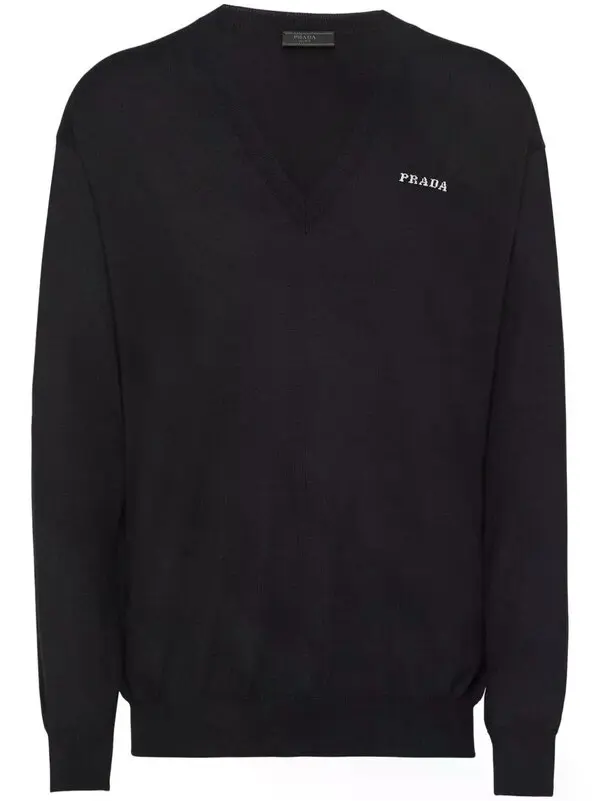 Prada V-neck Cashmere Jumper