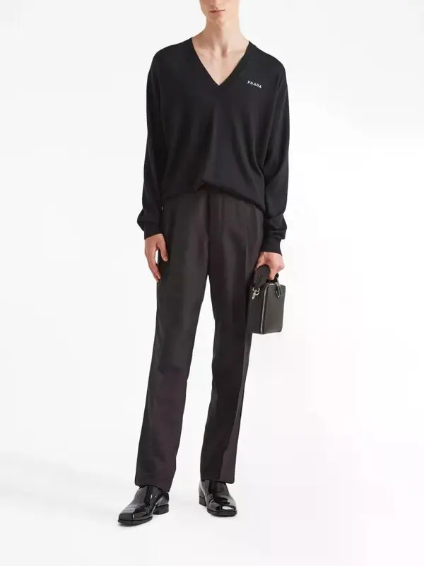 Prada V-neck Cashmere Jumper