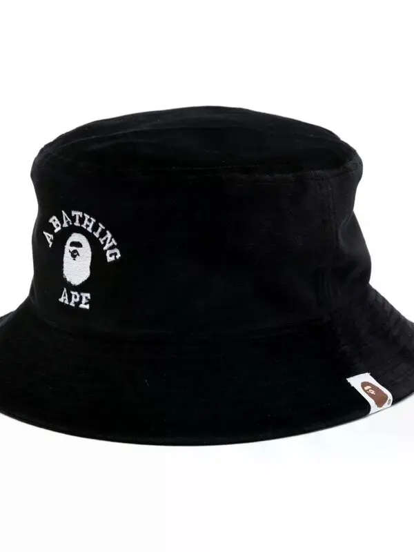 A BATHING APE Logo Embroidered Bucket Hat