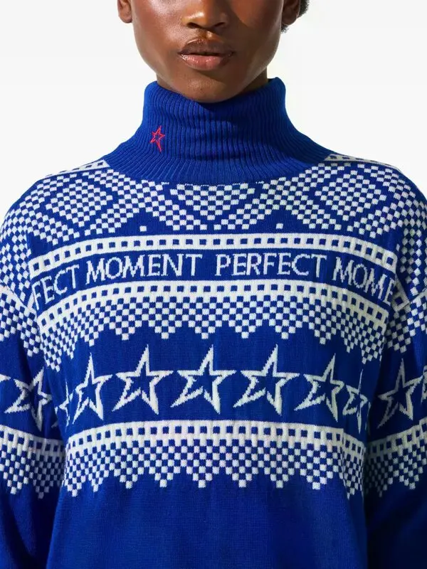 Perfect Moment Intarsia-knit Sweater